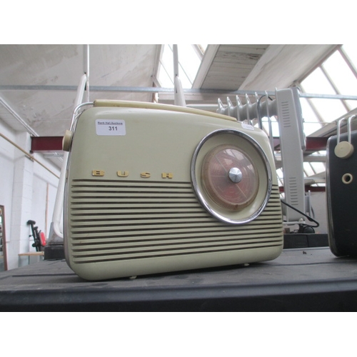 A vintage BUSH portable transistor radio