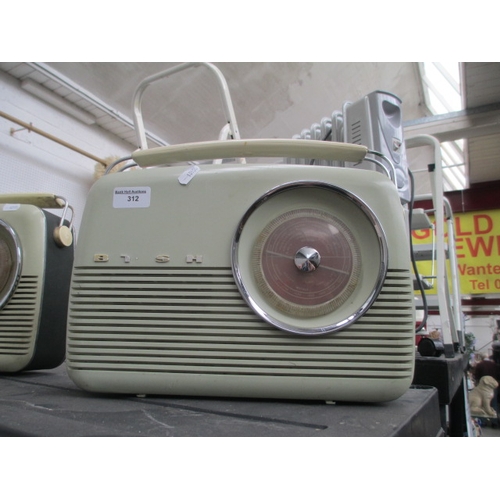A vintage BUSH portable transistor radio