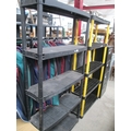 A 5 tier stacking open shelf stand