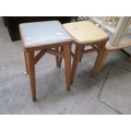 2 x vintage kitchen stools