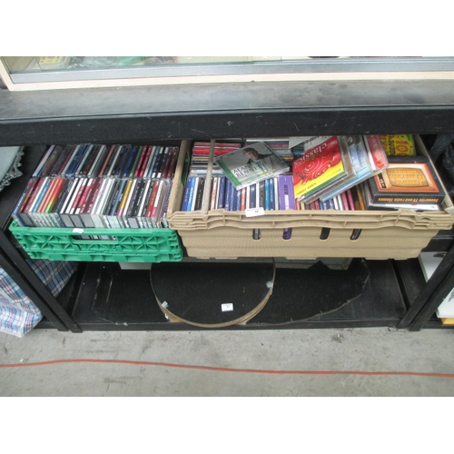 Two crates of CDs