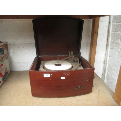 Vintage record player, no plug