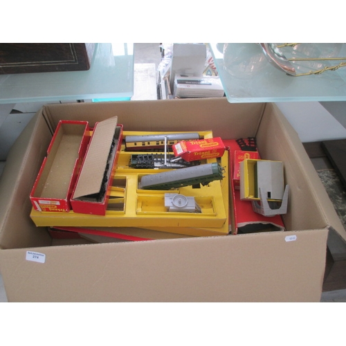 Box of part model train sets