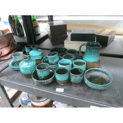 Collection of decorative stoneware pottery