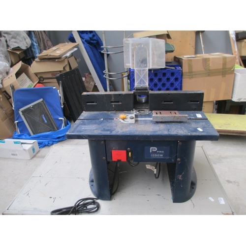 A B&Q electric router table - as found