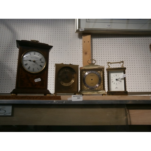 Four assorted carriage clocks