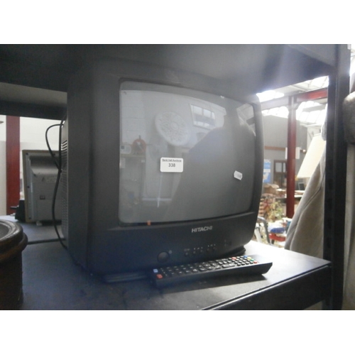 Hitachi TV with remote