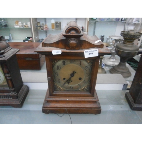 Vintage wooden mantle clock