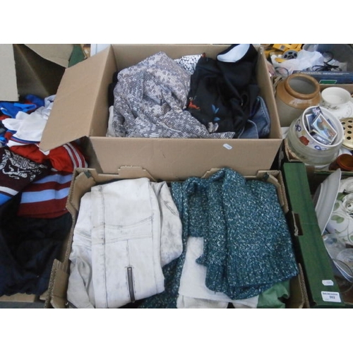 Two boxes of ladies clothing