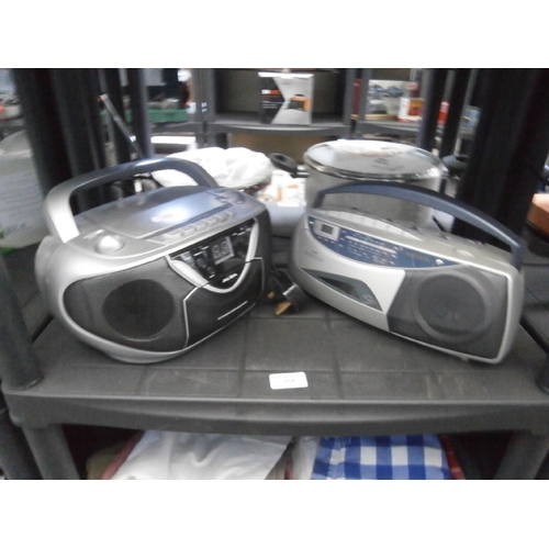 Alba CD player and Roberts cassette player