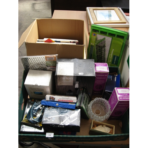 2 x boxes of items including books, kitchen tools etc