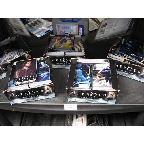 5 x boxes of HEROES trading cards