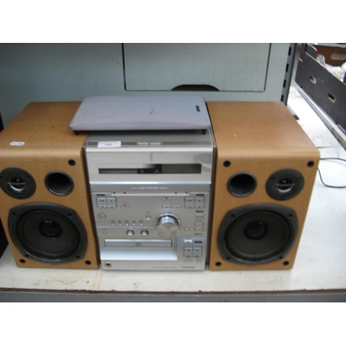 Sony compact disk deck receiver and speakers (3)
