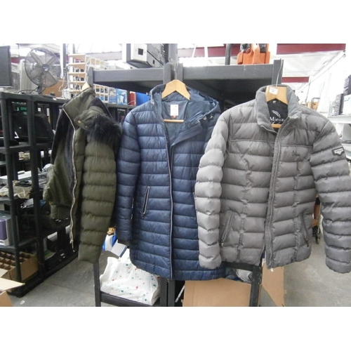 Three assorted jackets