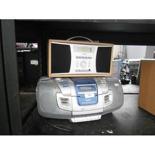 Proline CD player and Acoustic Solutions DAB radio