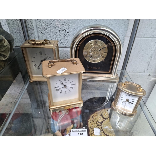 Four assorted clocks