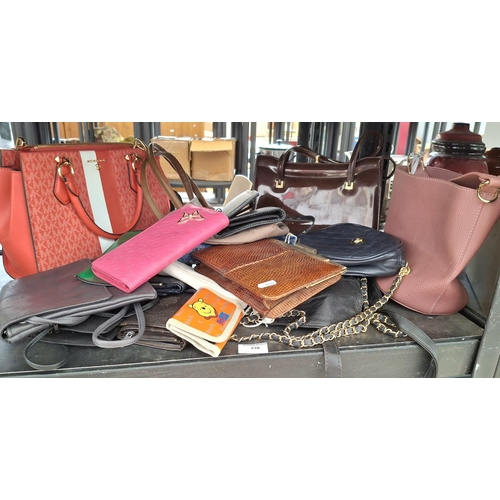 Collection of handbags and purses