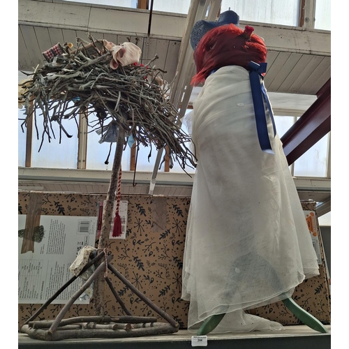 Lot inc fashion mannequin and decorative stick ornament