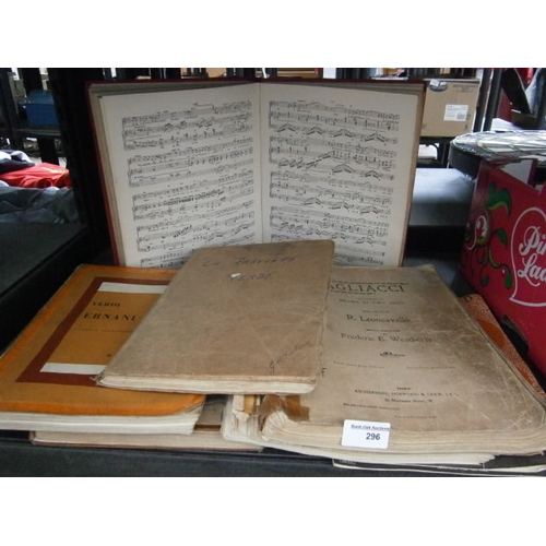 Collection of sheet music books