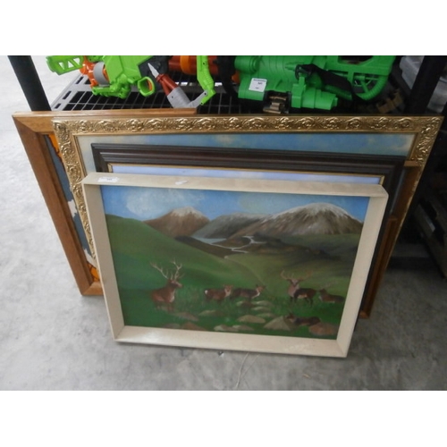 Five assorted artworks