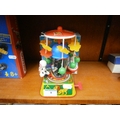 Retro Merry-Go-Round toy working