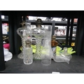Three vintage paraffin lamps