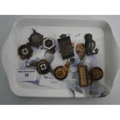 Collection of old medals and badges