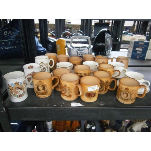 Collection of commemorative cups