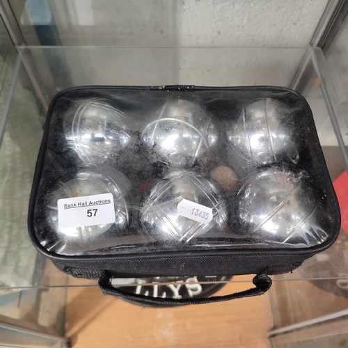 Set of carpet boules