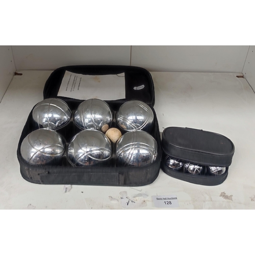 Large set of carpet boules and small set