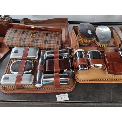 Collection of Gentlemen's travel sets