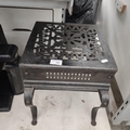 Decorative small metal table