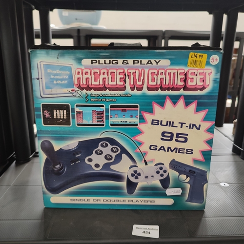 Arcade plug & play TV game set