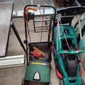 An electric lawn raker