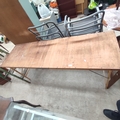 A folding pasting table
