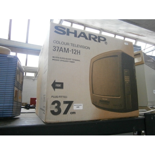 Old Sharp 37cm colour television
