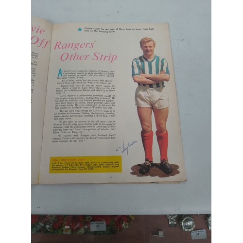 Extremely rare, Rangers European Cup book, signed by all players ...