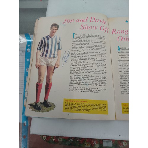 Extremely rare, Rangers European Cup book, signed by all players ...