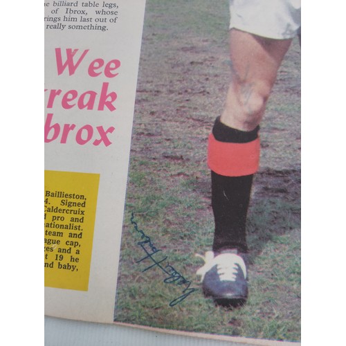 Extremely rare, Rangers European Cup book, signed by all players ...