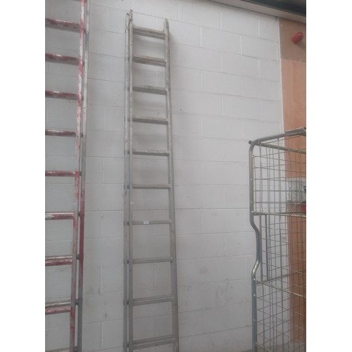 Two tier aluminium ladders