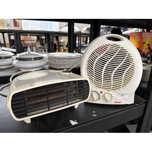 Dimplex and Sentik fan heaters