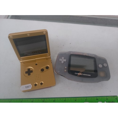 Two Gameboy Advance game consoles
