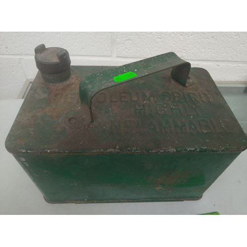 Vintage metal petrol can