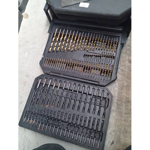Large drill bit set
