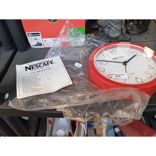 Nescafe clock