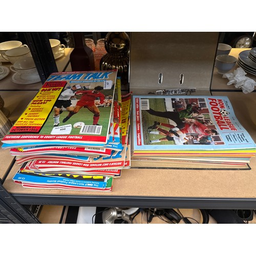 A quantity of vintage football magazines
