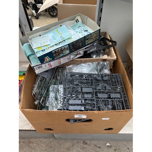 Box of model kits
