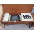 A retro GARRARD stereogram in teak cabinet