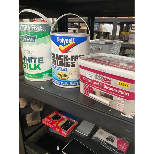 Three assorted paints