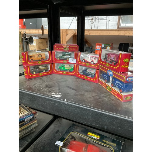 Eight Corgi Cameo models